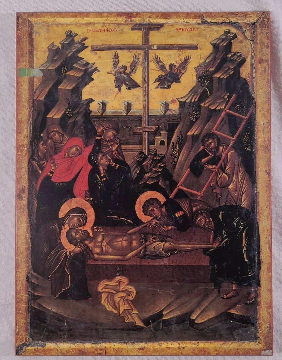 Lamentation Christ Sinai Epitaphios Icon Russian Orthodox - Etsy