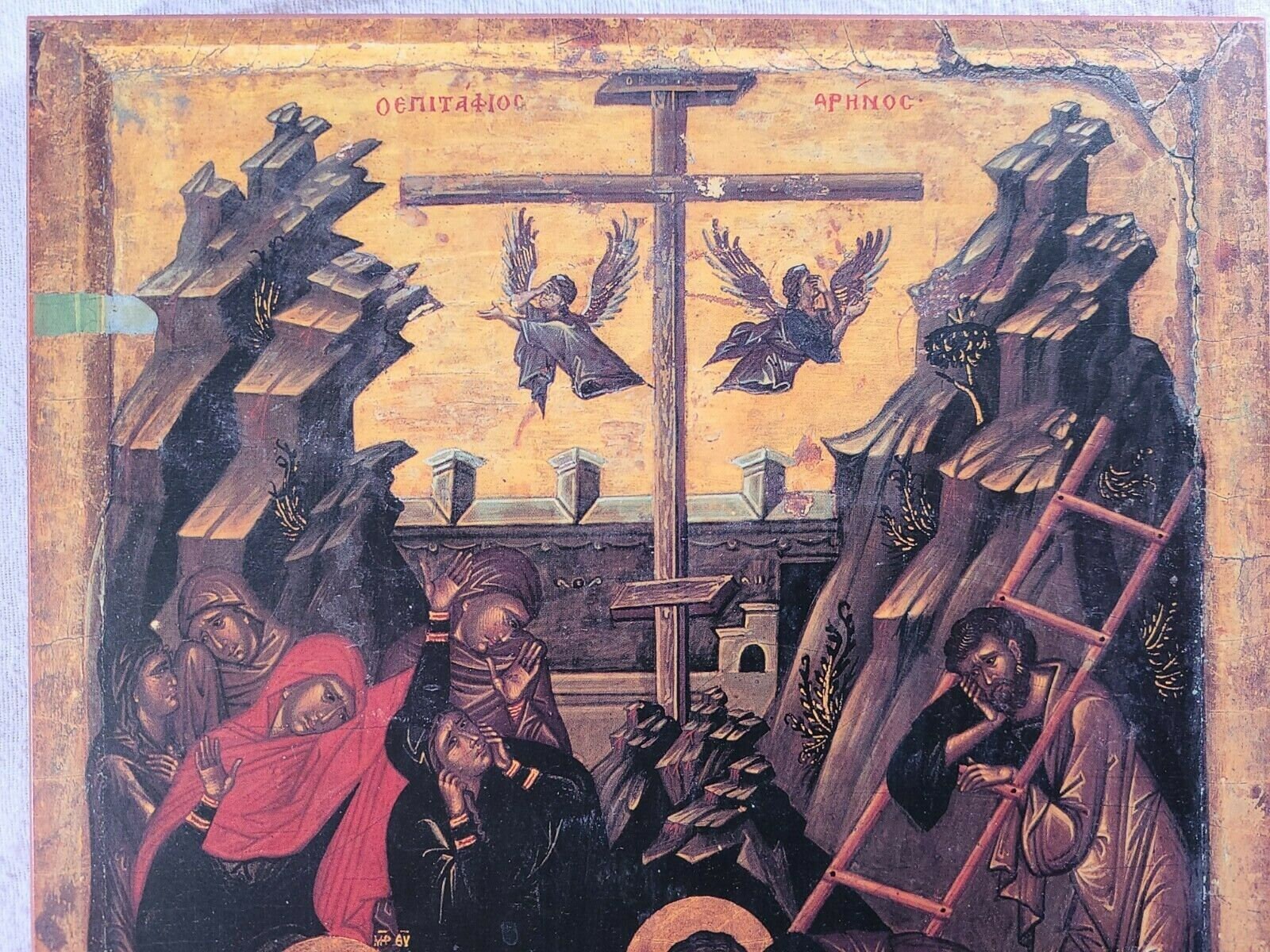 Lamentation Christ Sinai Epitaphios Icon Russian Orthodox - Etsy