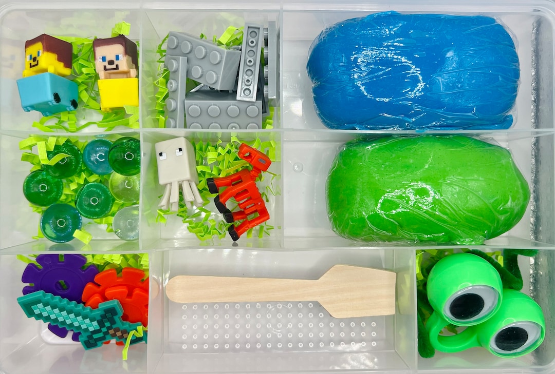 Minecraft Play Dough Sensory Kit - Etsy