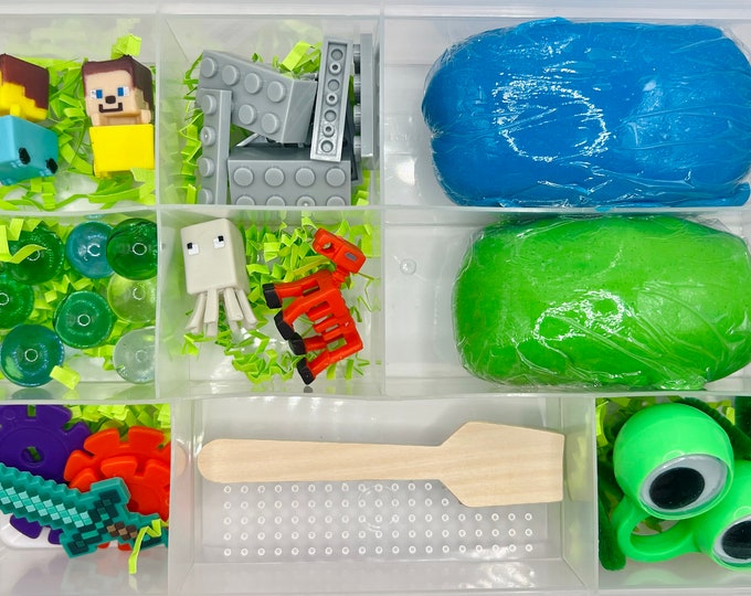 Minecraft Play Dough Sensory Kit - Etsy