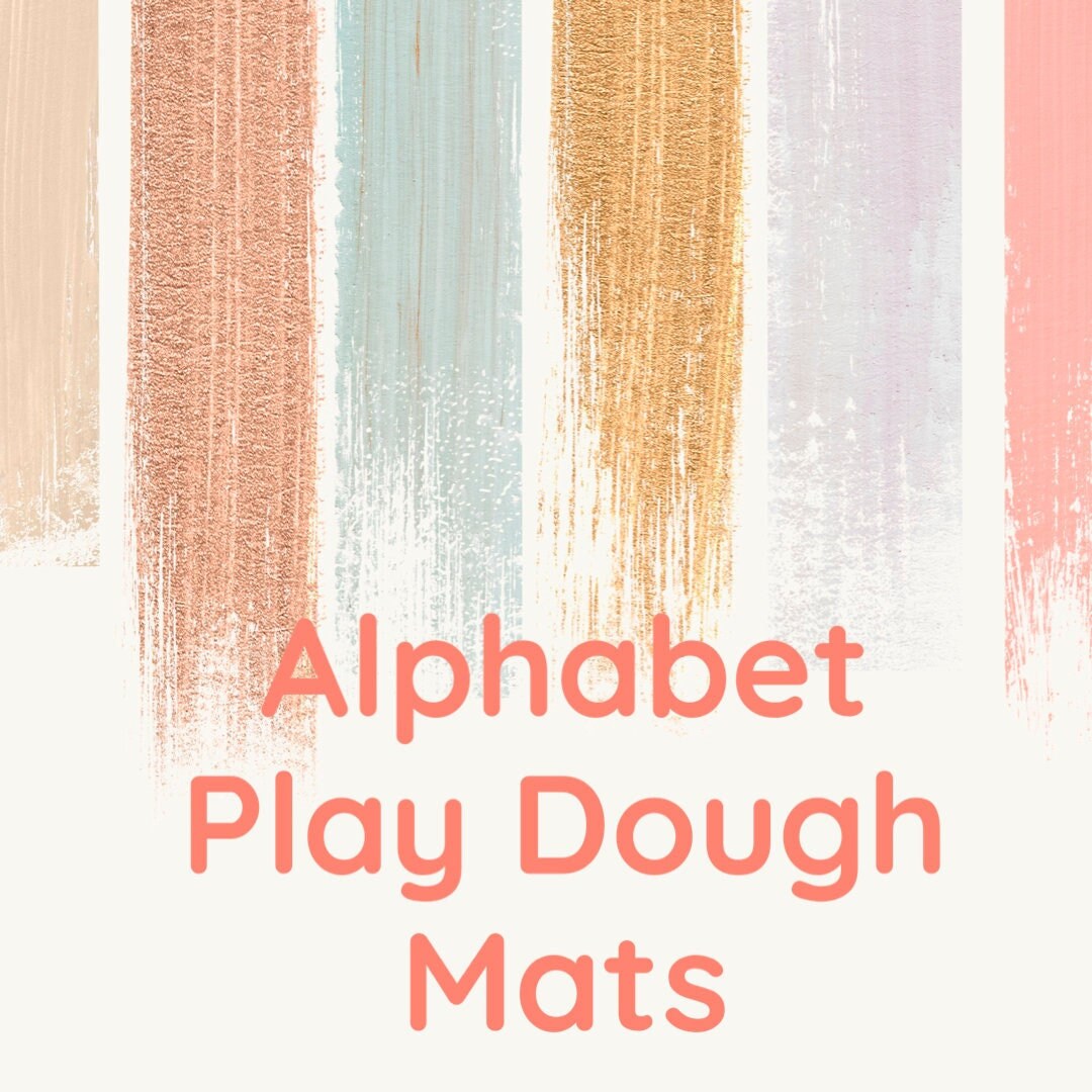 Alphabet Cards/play Dough Mats - Etsy