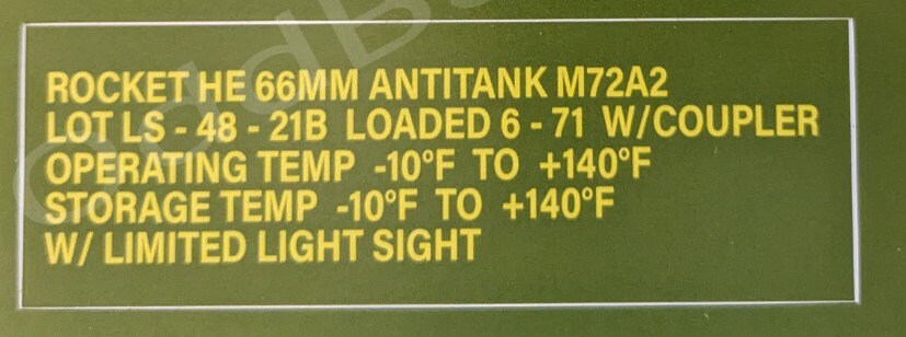 M72 LAW Three Sticker Sheet - OD Green - Etsy