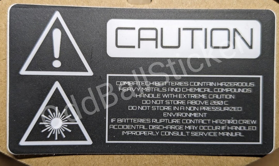 Starfield Combatech Equinox Energy Rifle Warning Sticker - Etsy