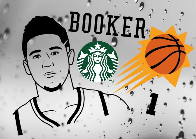 Devin Booker Starbucks Cup Wrap SVG PNG Phoenix Suns Cold | Etsy UK