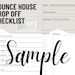 Bounce House Drop off Checklist, Printable Checklist, Bounce House ...