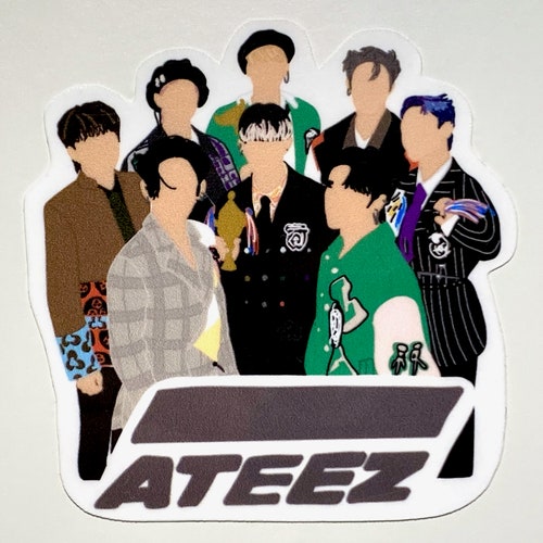 Ateez Group Sticker - Etsy