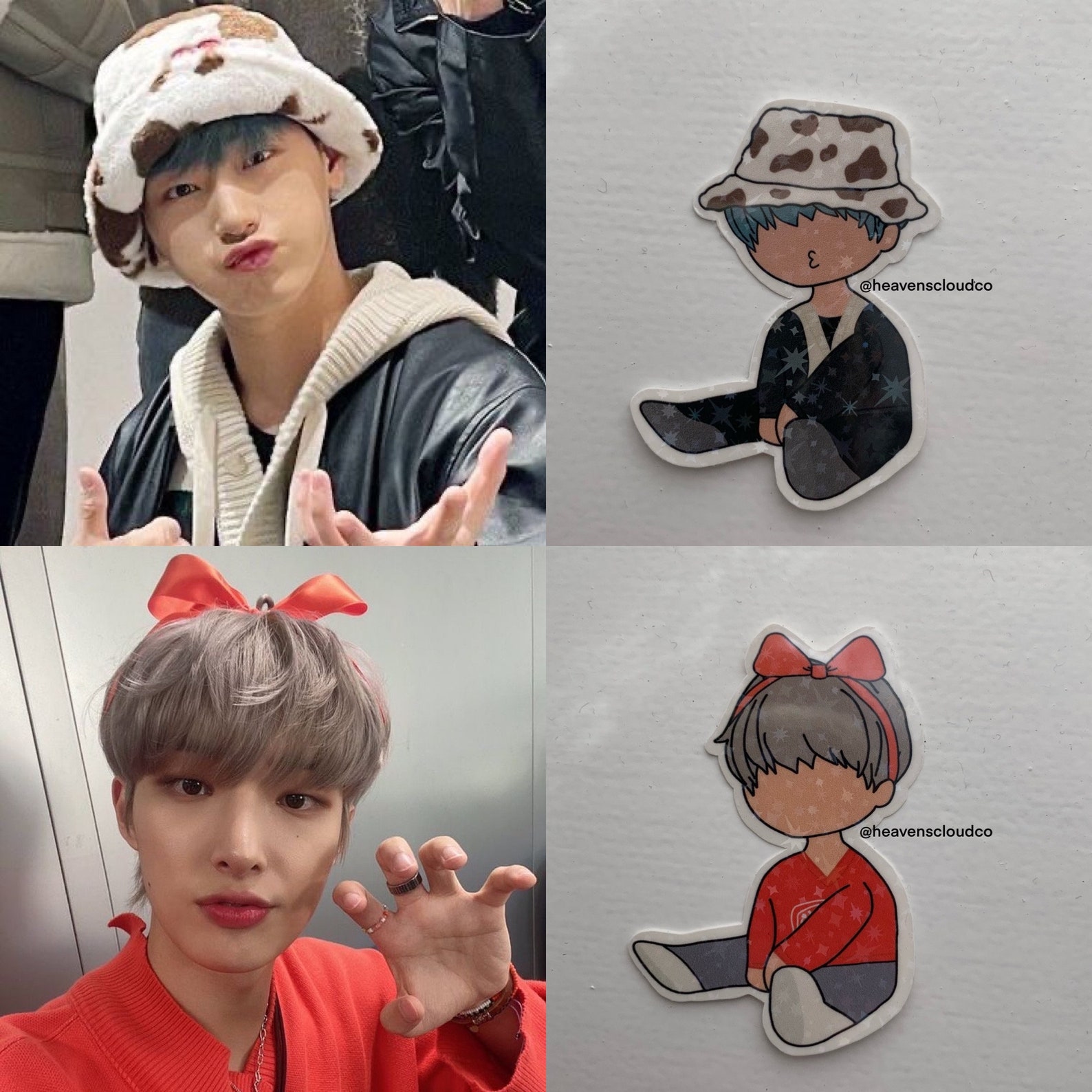 Sparkly Sitting Ateez Sticker Set | Etsy
