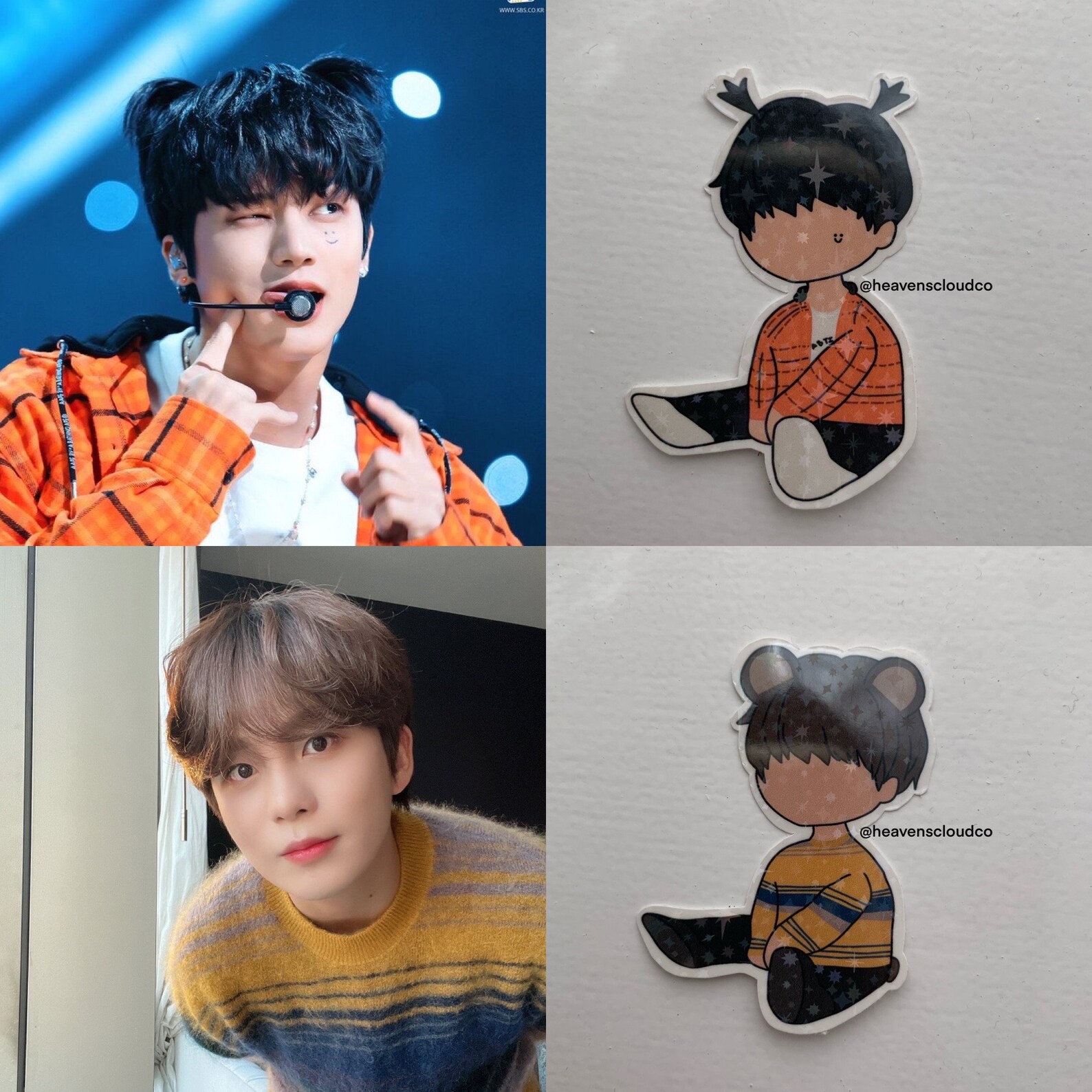 Sparkly Sitting Ateez Sticker Set - Etsy