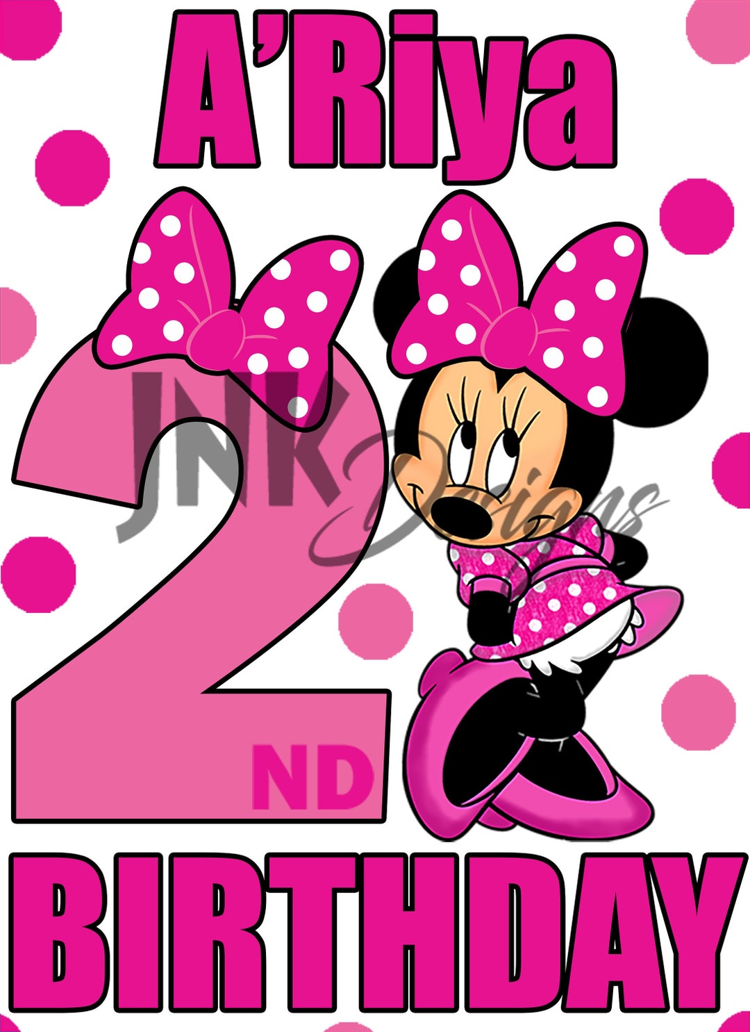 Minnie Mouse Birthday Shirt, Minnie Mouse Birthday Iron on Transfer ...
