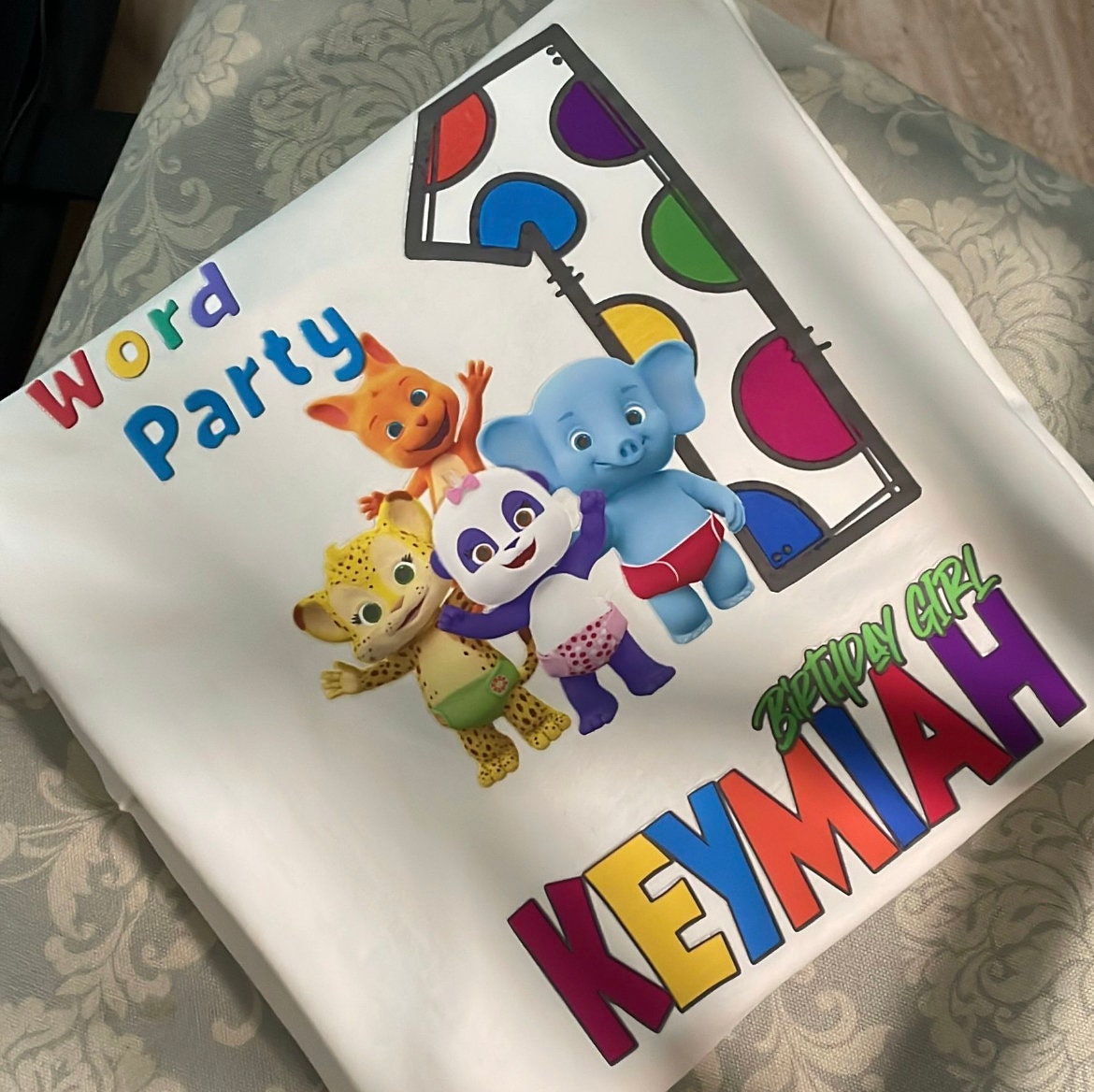 Word Party Birthday Shirt PNG Iron on Transfer Mom and Dad - Etsy