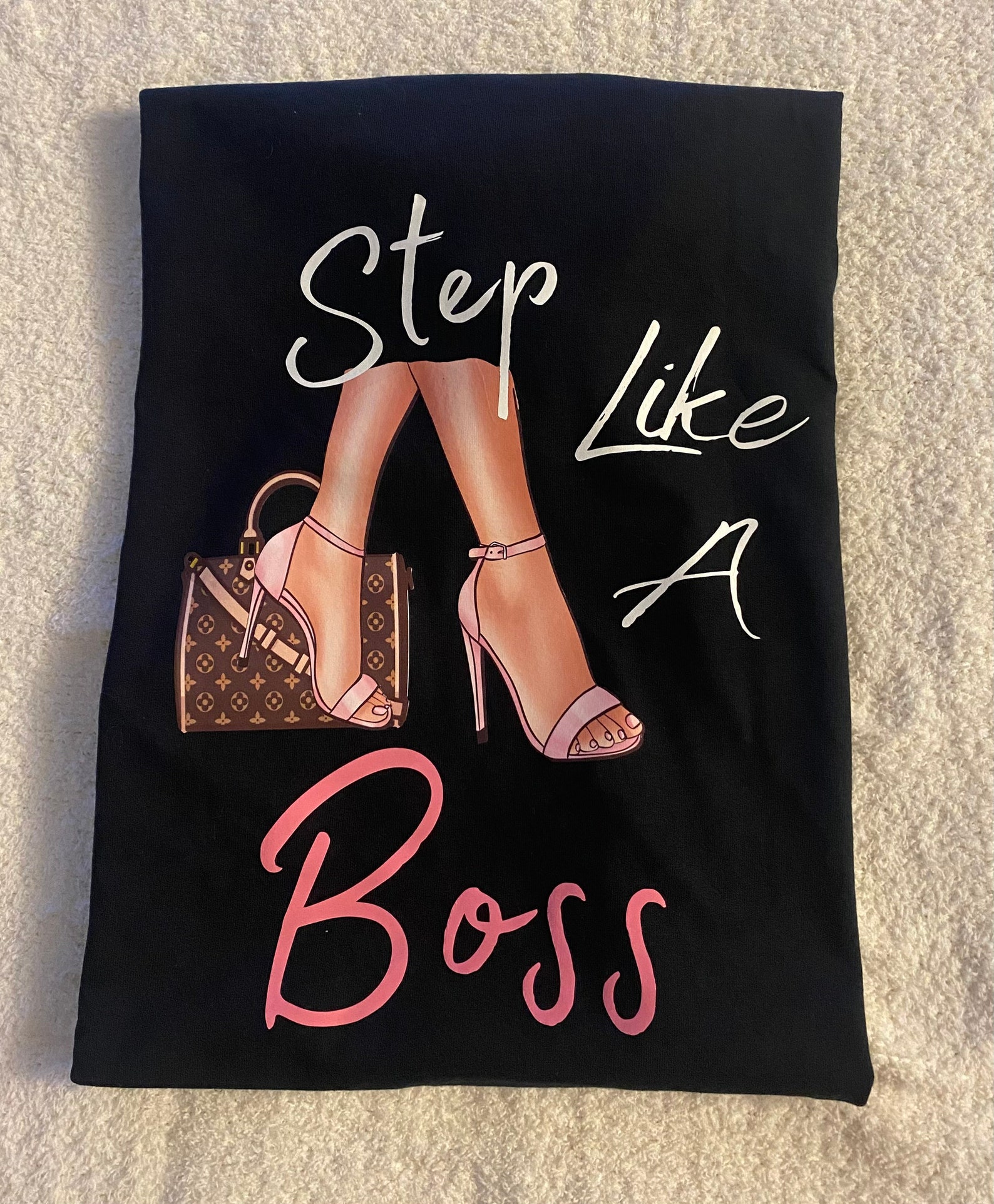 Step Like A Boss PNG, Digital File, Iron On, Fashion Shirt Design - Etsy