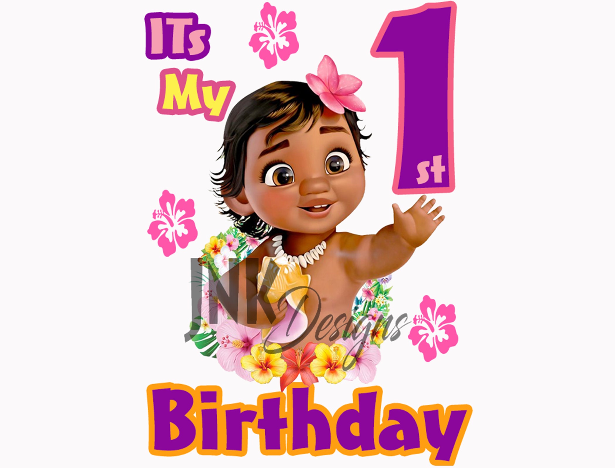 Moana Birthday Shirt, Moana Iron On, Moana PNG Personalized Birthday ...