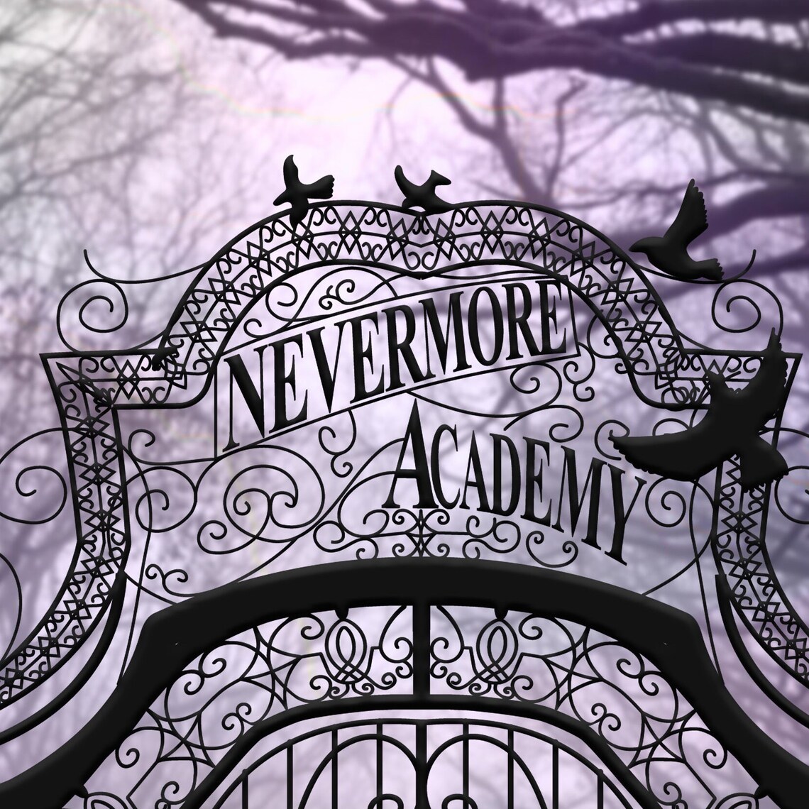 Nevermore Merlina Logo - Etsy