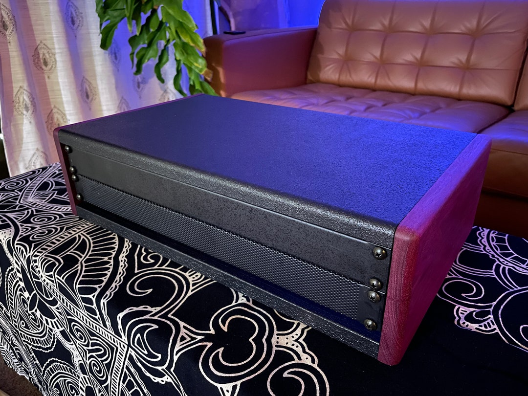 2U Desktop Studio Rack | Purpleheart Edition | Handmade - Etsy