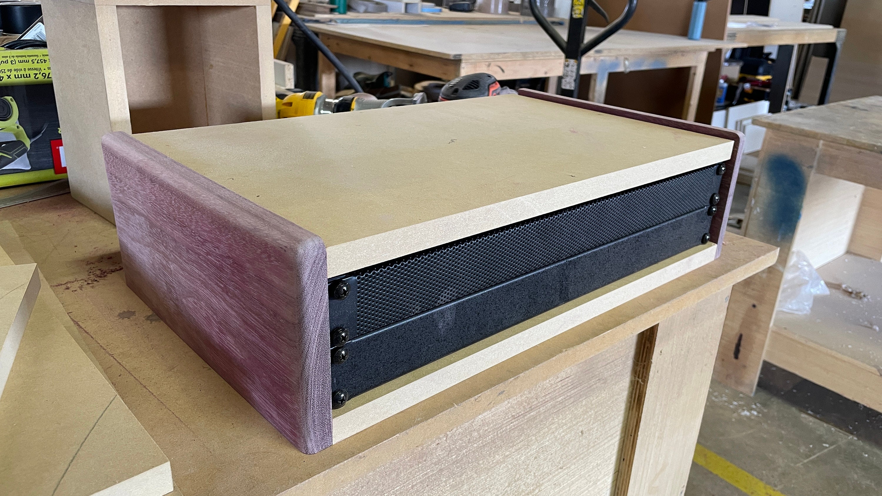 2U Desktop Studio Rack Purpleheart Edition Handmade - Etsy