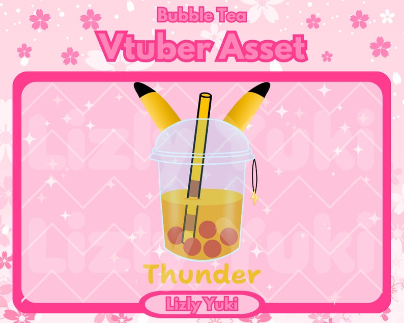 Ocean Flavour Vtuber Boba Tea Kawaii Drinks Bubble Tea Vtube Studio ...