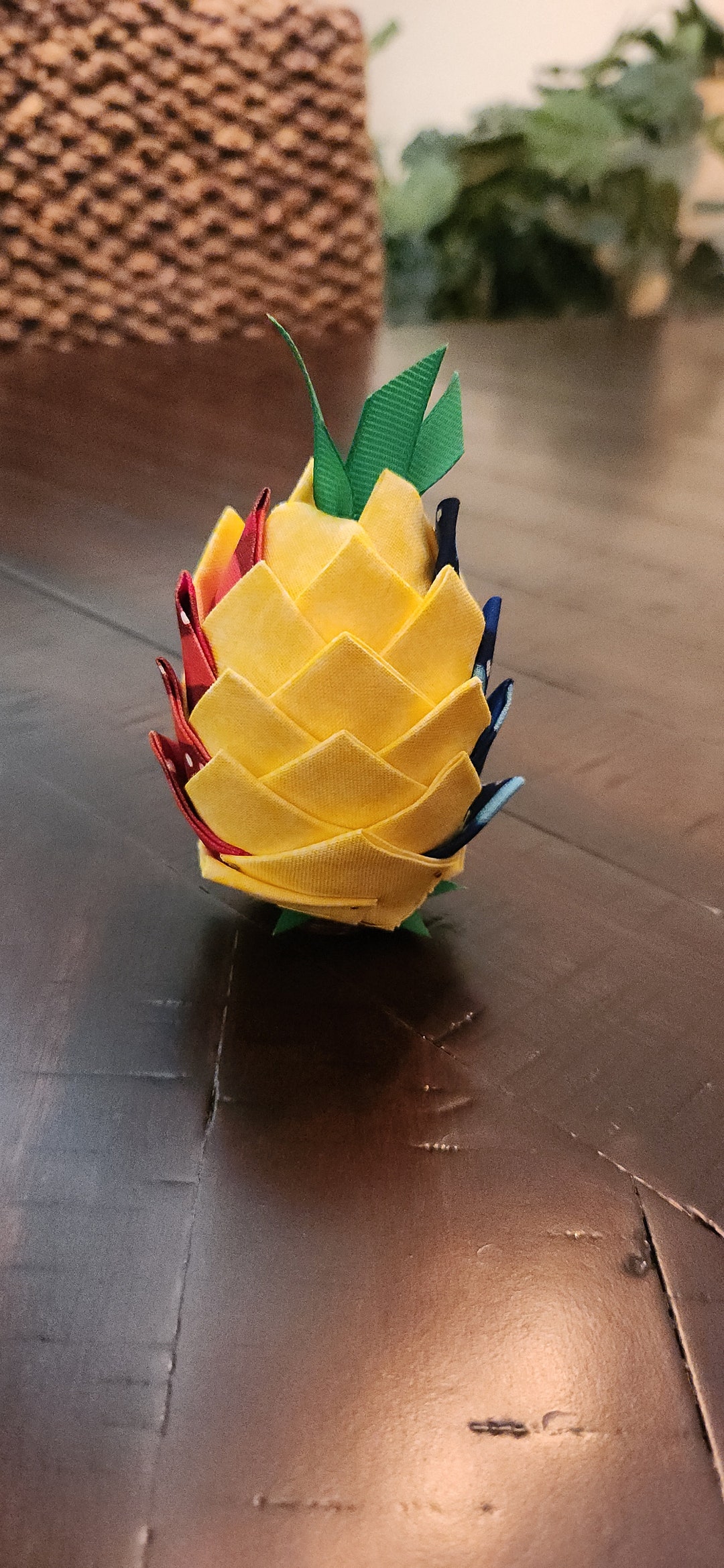 Handmade Pineapple Fabric Decoration - Etsy