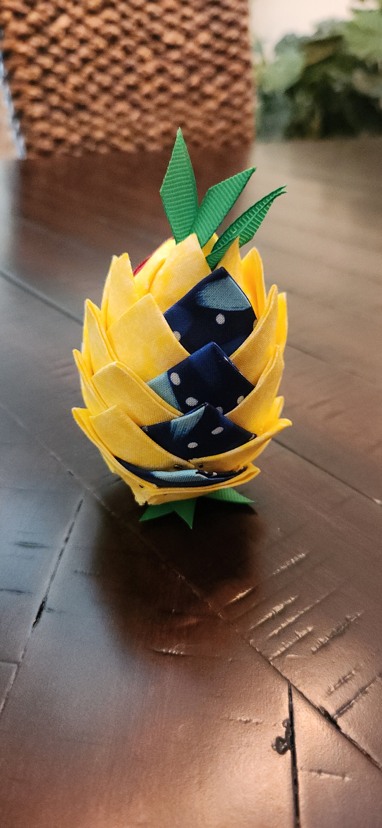 Handmade Pineapple Fabric Decoration - Etsy