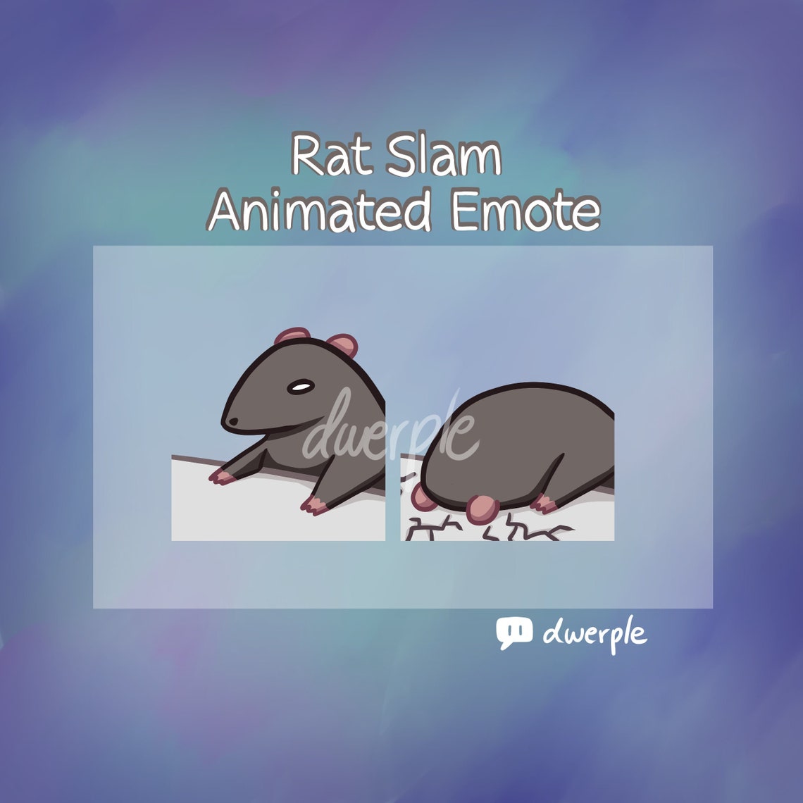RAT SLAM EMOTE // Twitch, Youtube, Discord Animated Emote - Etsy