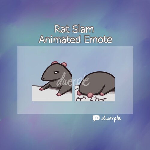 RAT SLAM EMOTE // Twitch Youtube Discord Animated Emote - Etsy