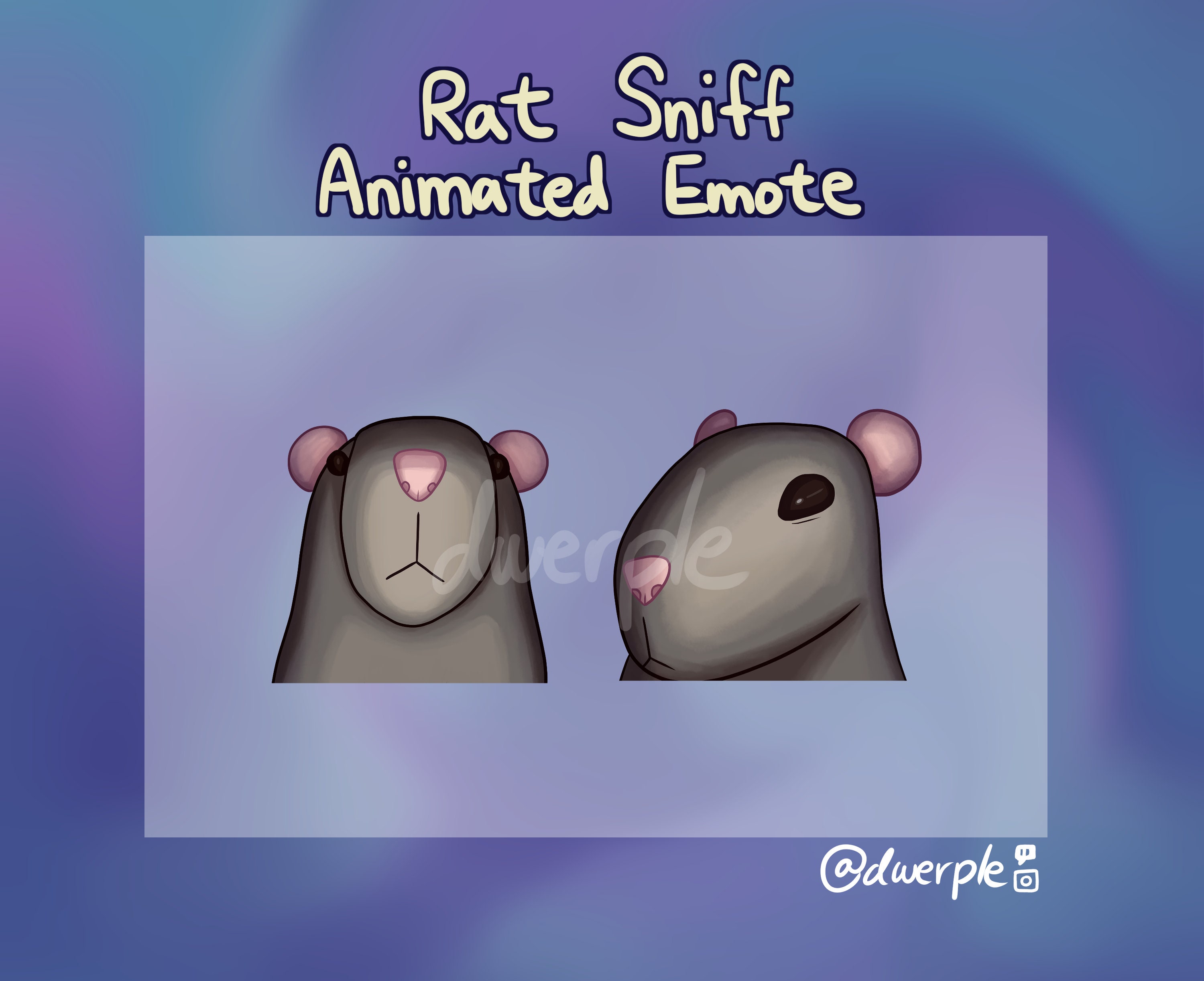 RAT STARE EMOTE // Twitch, Youtube, Discord Animate Emote - Etsy
