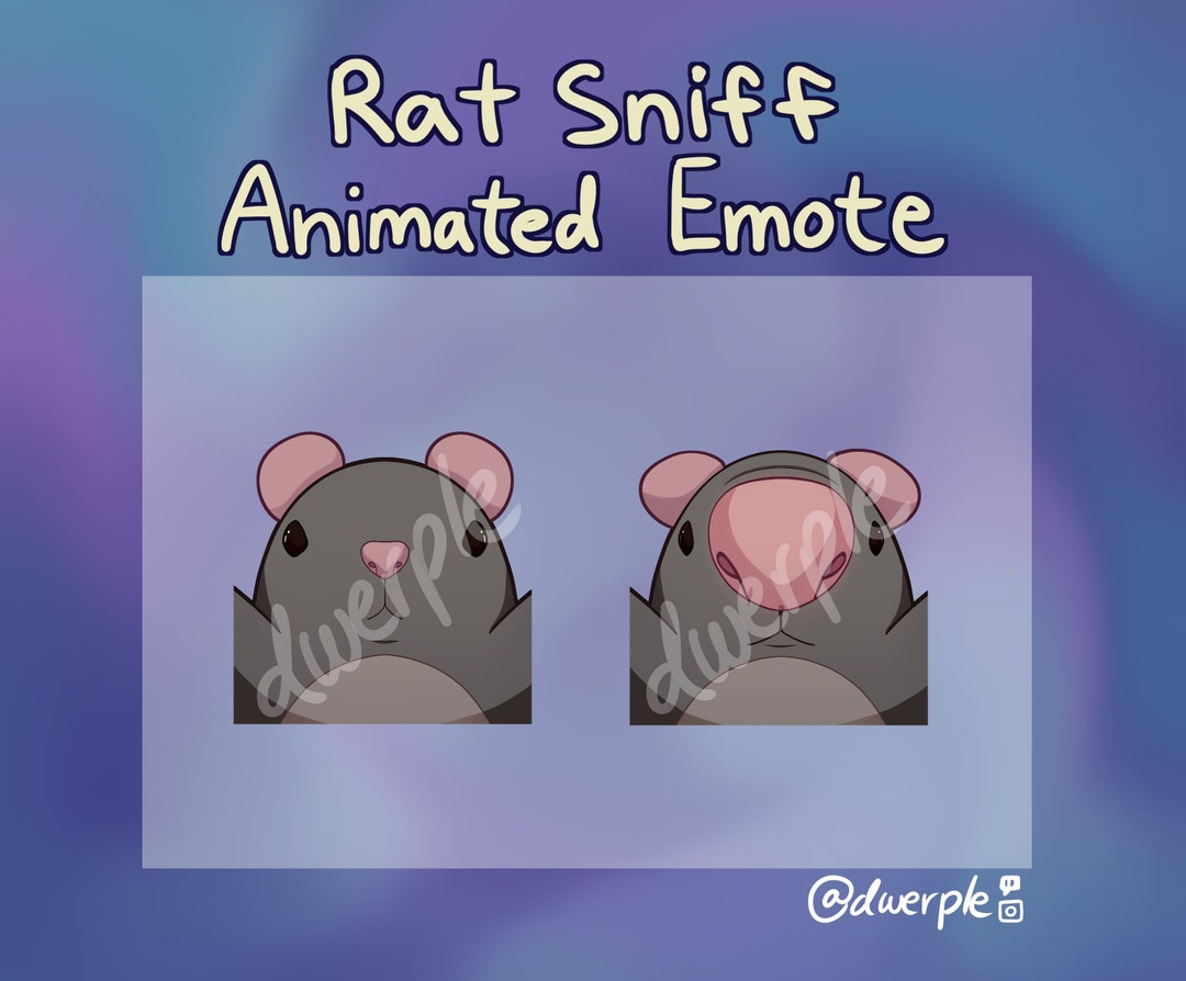 RAT SNIFF EMOTE // Twitch, Youtube, Discord Animate Emote - Etsy