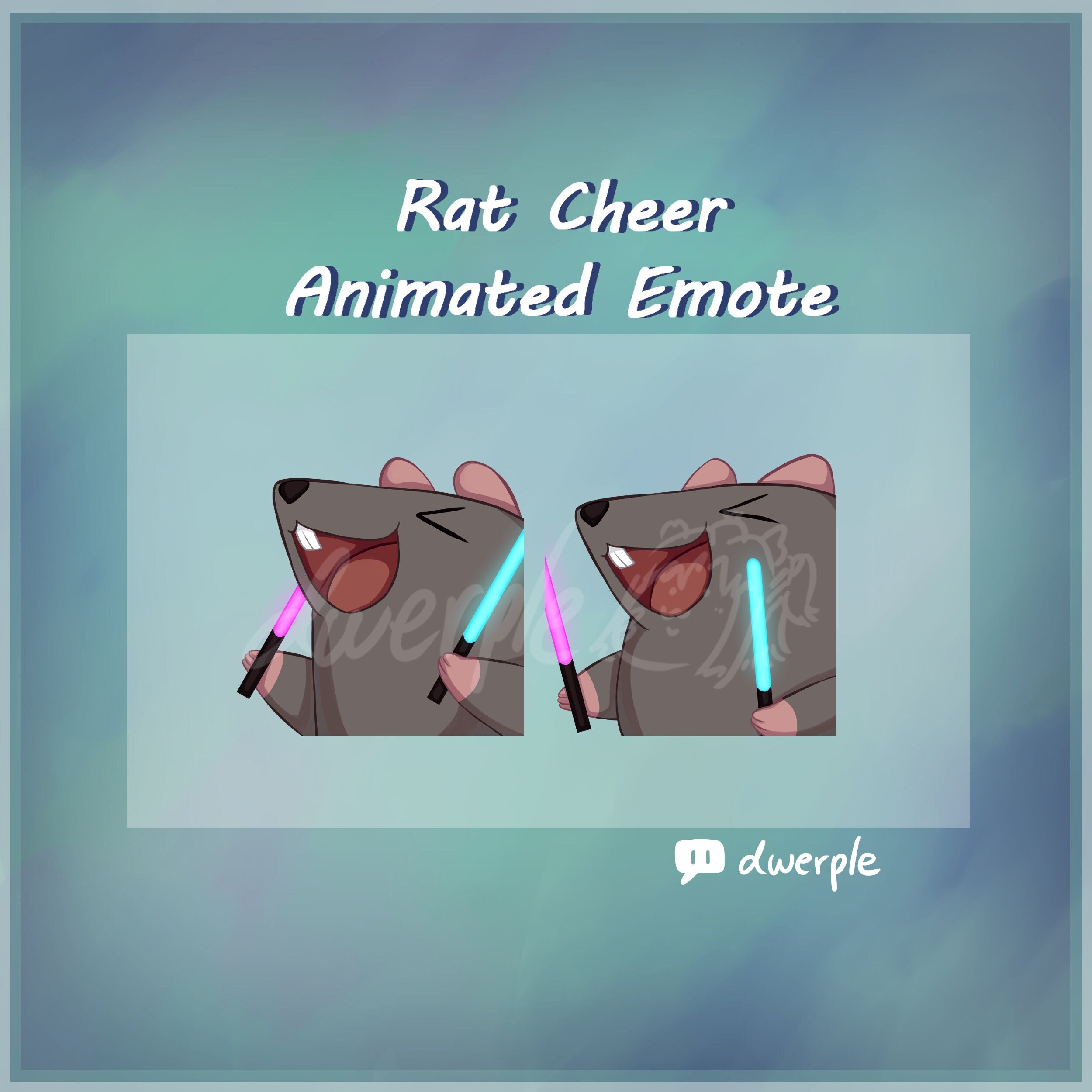 RAT CHEER EMOTE // Twitch, Youtube, Discord Animated Emote - Etsy