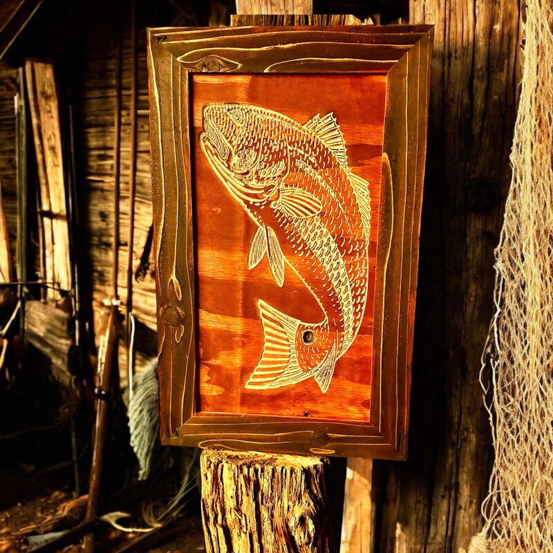 Redfish Wood Art - Etsy