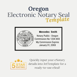 Oregon Digital Notary PNG, E Notary Seal, Online Notary Stamp Template ...