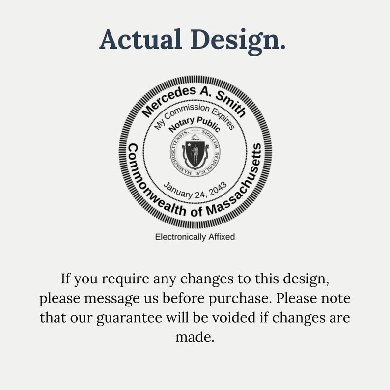 Massachusetts Notary Public Eseal – Serrated Round | Digital Notary ...