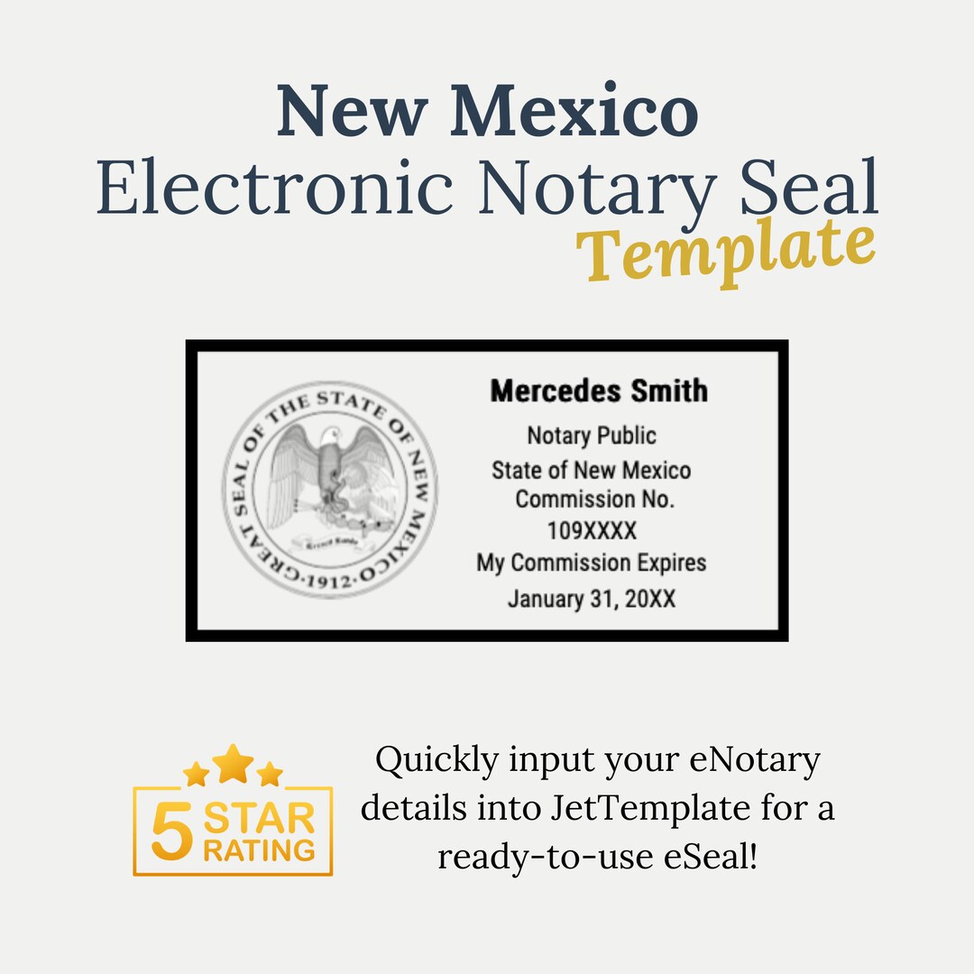 New Mexico Digital Notary PNG, E Notary Seal, Online Notary Stamp ...