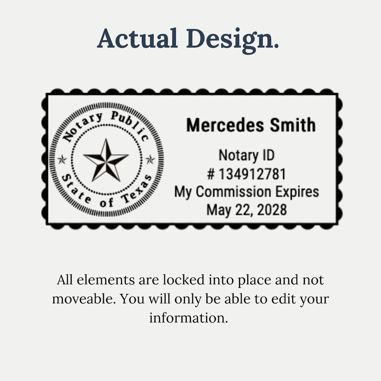 Texas Remote Notary Seal Template, Digital Notary Stamp PNG, E Notary ...
