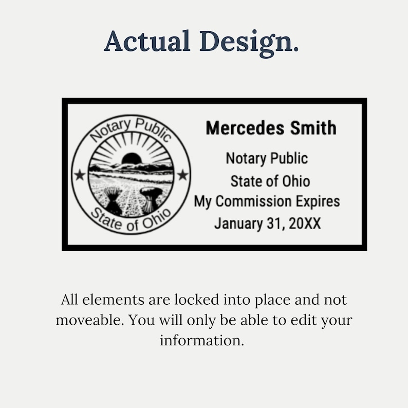 Ohio Editable Notary Seal, E Notary Stamp Template, Online Notary Seal ...