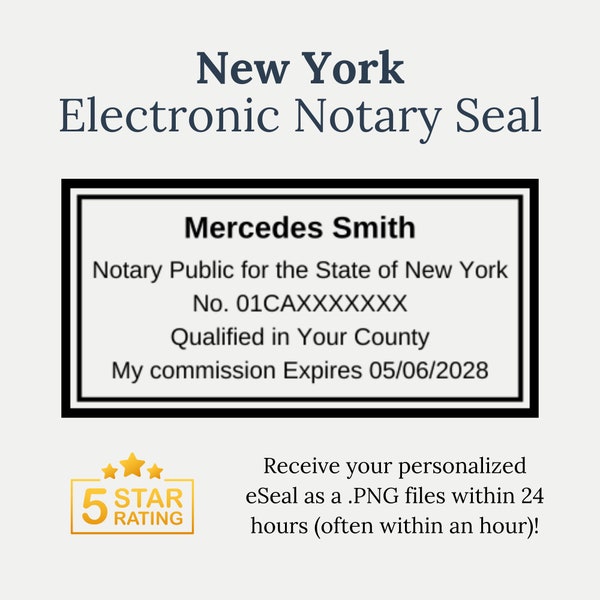 Notary New York - Etsy