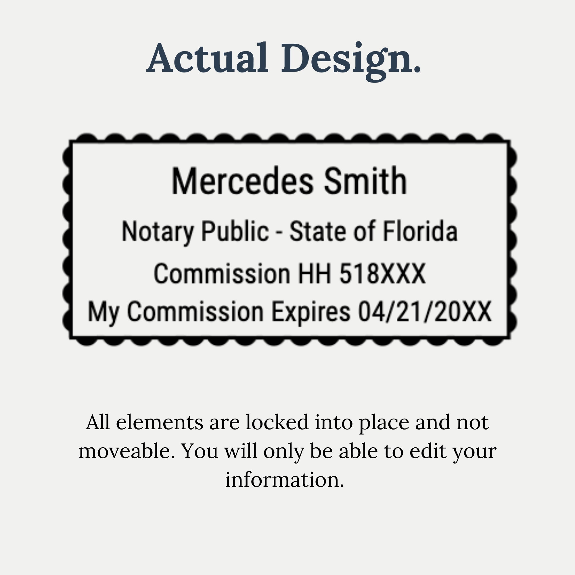 Florida E Notary Seal Template, Digital Notary PNG, Online Notary Stamp ...