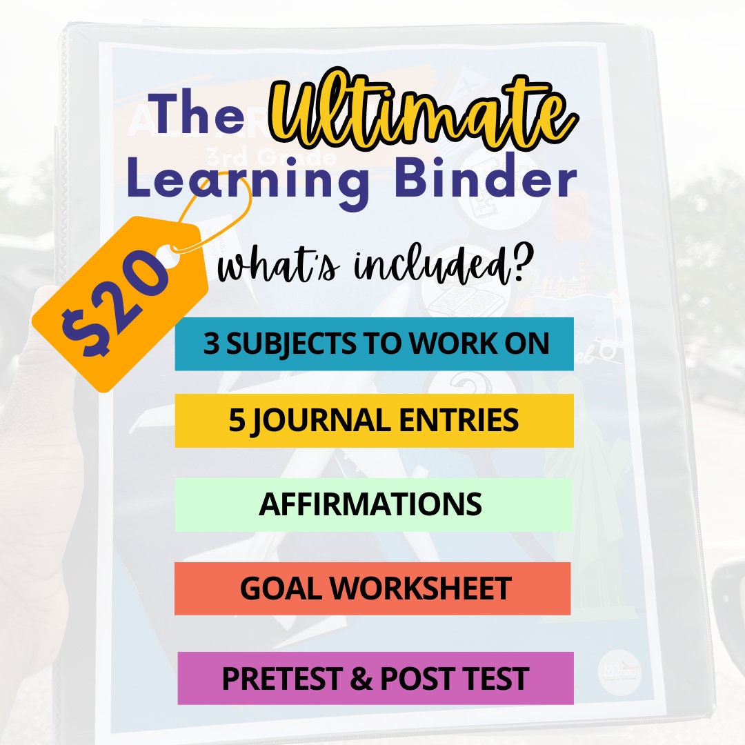 GENERAL End of Summer Learning Binder - Etsy