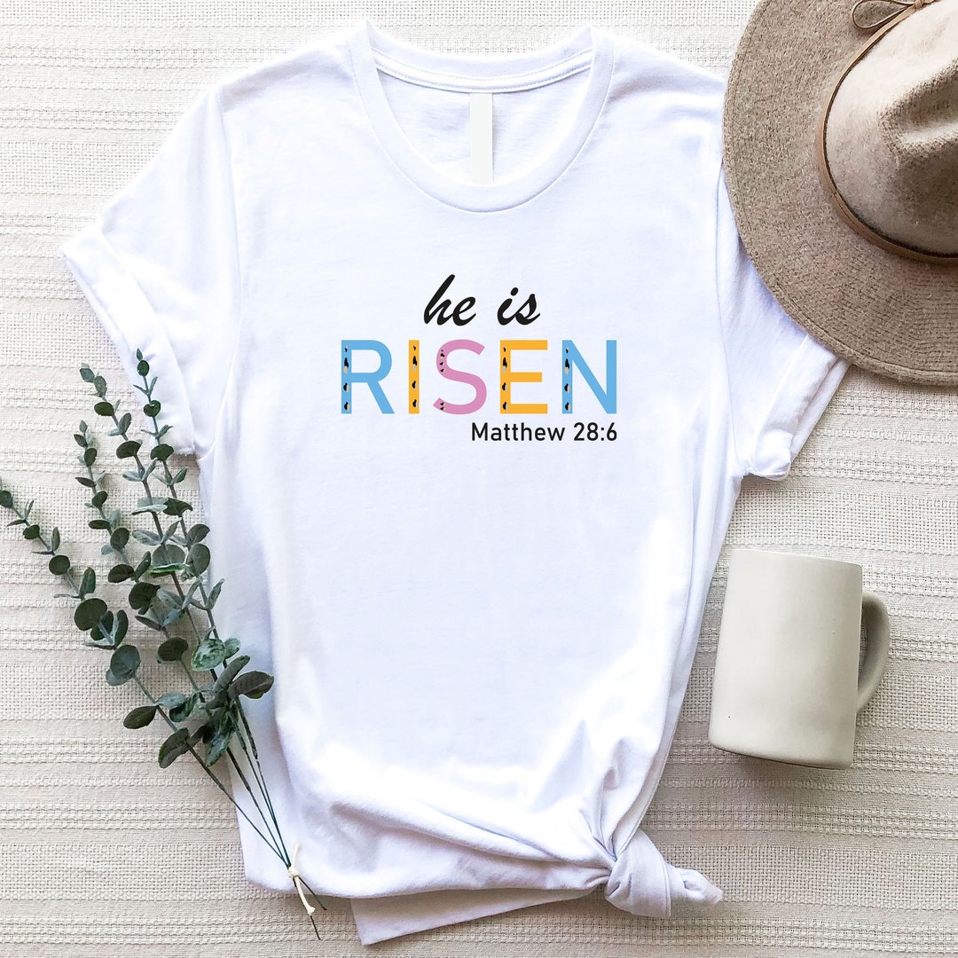 He is Risen T-shirt, Easter Shirt, Christian Hoodie, Risen Shirt ...