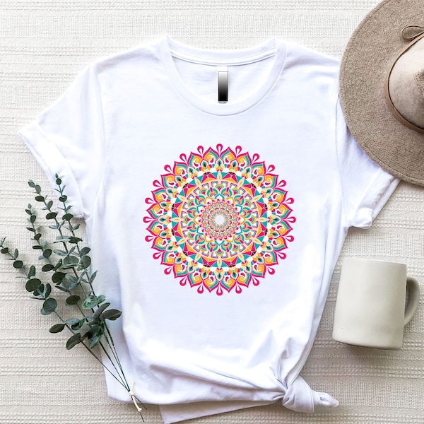 Mandala T Shirt - Etsy