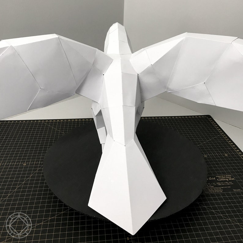 DIY PAPERCRAFT Hawk, Origami Gift, PDF Template, Low Poly, 3D Sculpture ...