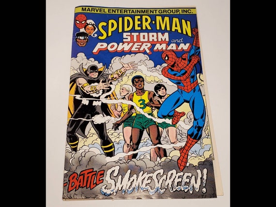 Spider-man Storm Power Man Battle Smokescreen - Etsy