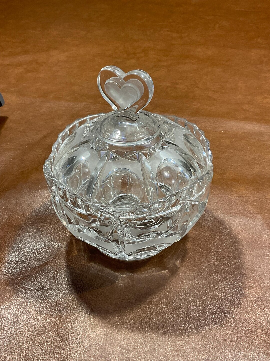 Vintage Lead Crystal Candy Dish - Etsy