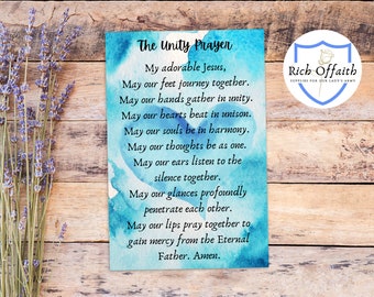 Flame of Love Unity Prayer Cards - Etsy Australia