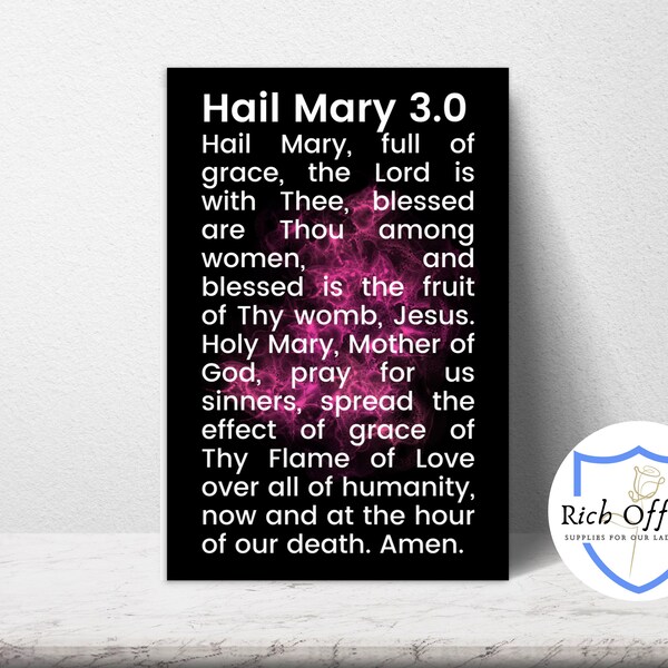 Flame of Love Prayer Card - Etsy