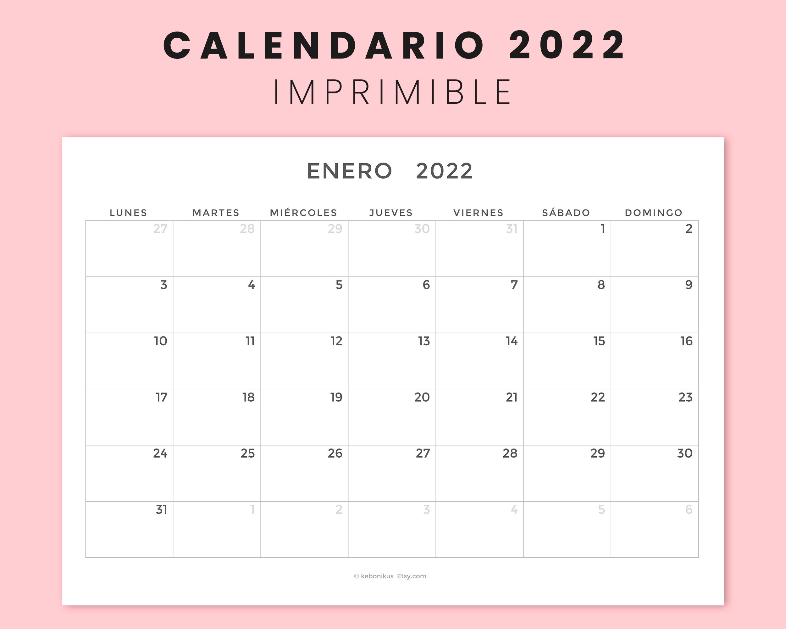 Calendario 2022