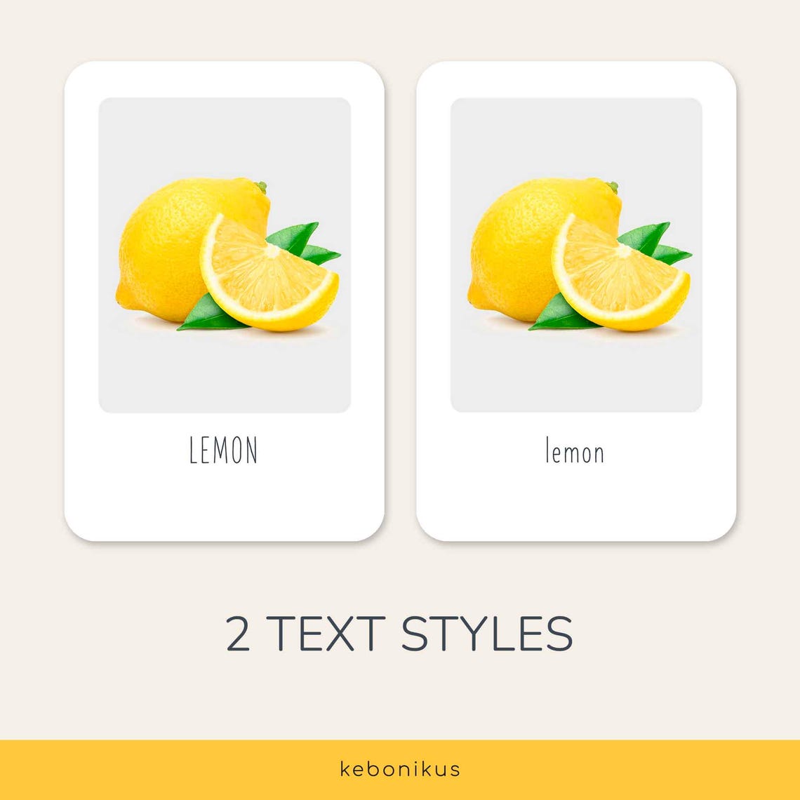Educational Fruit Cards for Kids – Download the 31 Montessori Fruit ...