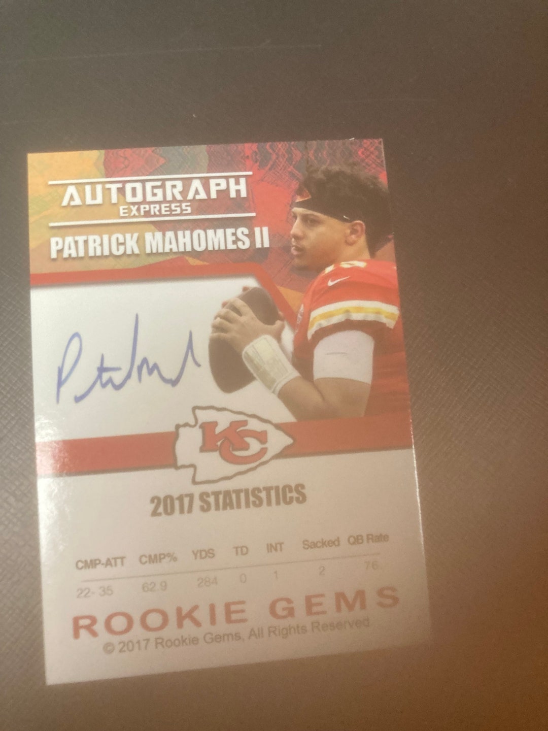 Patrick Mahomes Rookie Card - Etsy