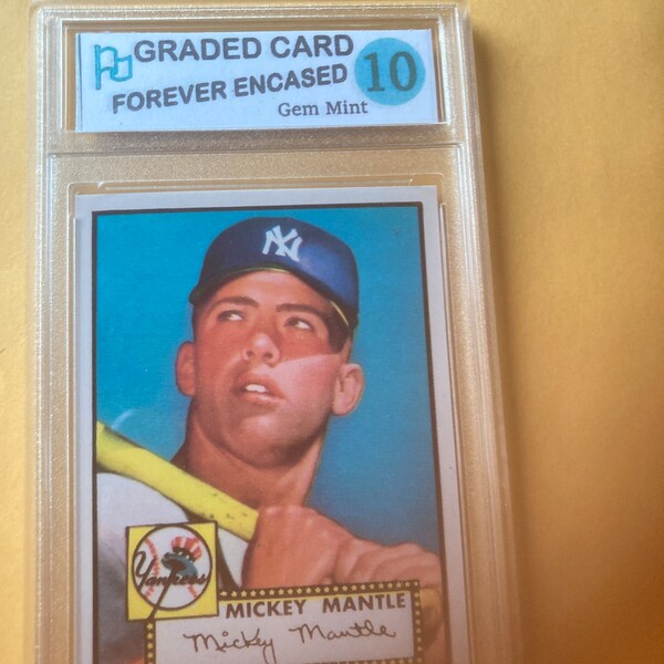 Mickey Mantle Reprint Cards - Etsy