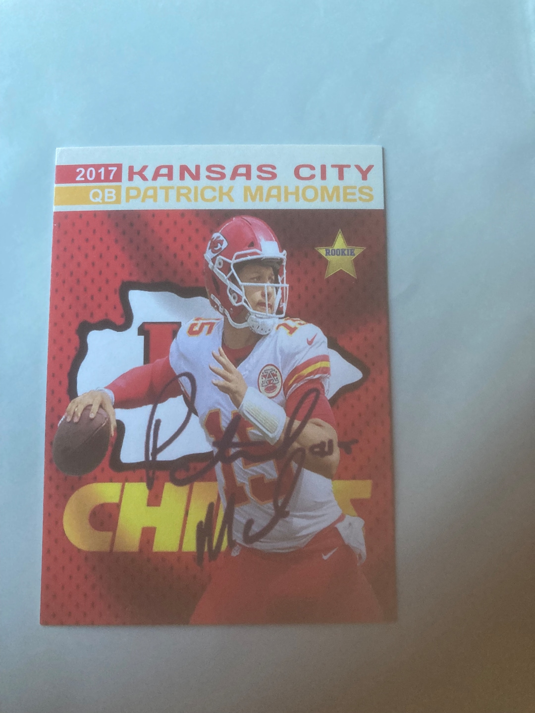 Patrick Mahomes Rookie Card - Etsy