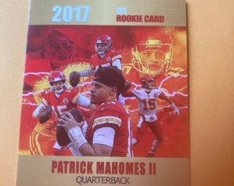 2017 Patrick Mahomes Rookie Phenoms Gold Platinum RC /2000 - Etsy
