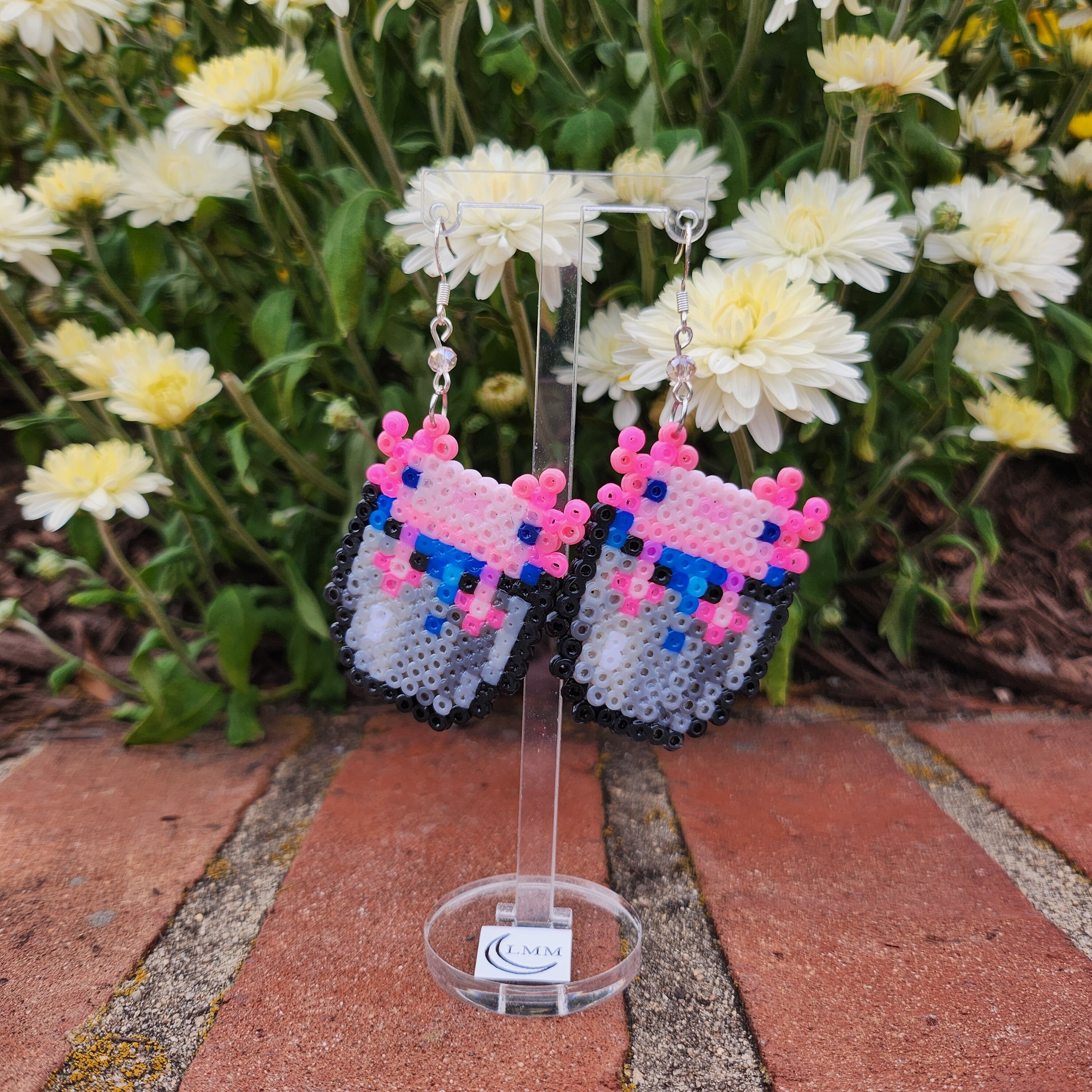 Minecraft Inspired Bucket of Axolotl Earrings Handmade Mini - Etsy